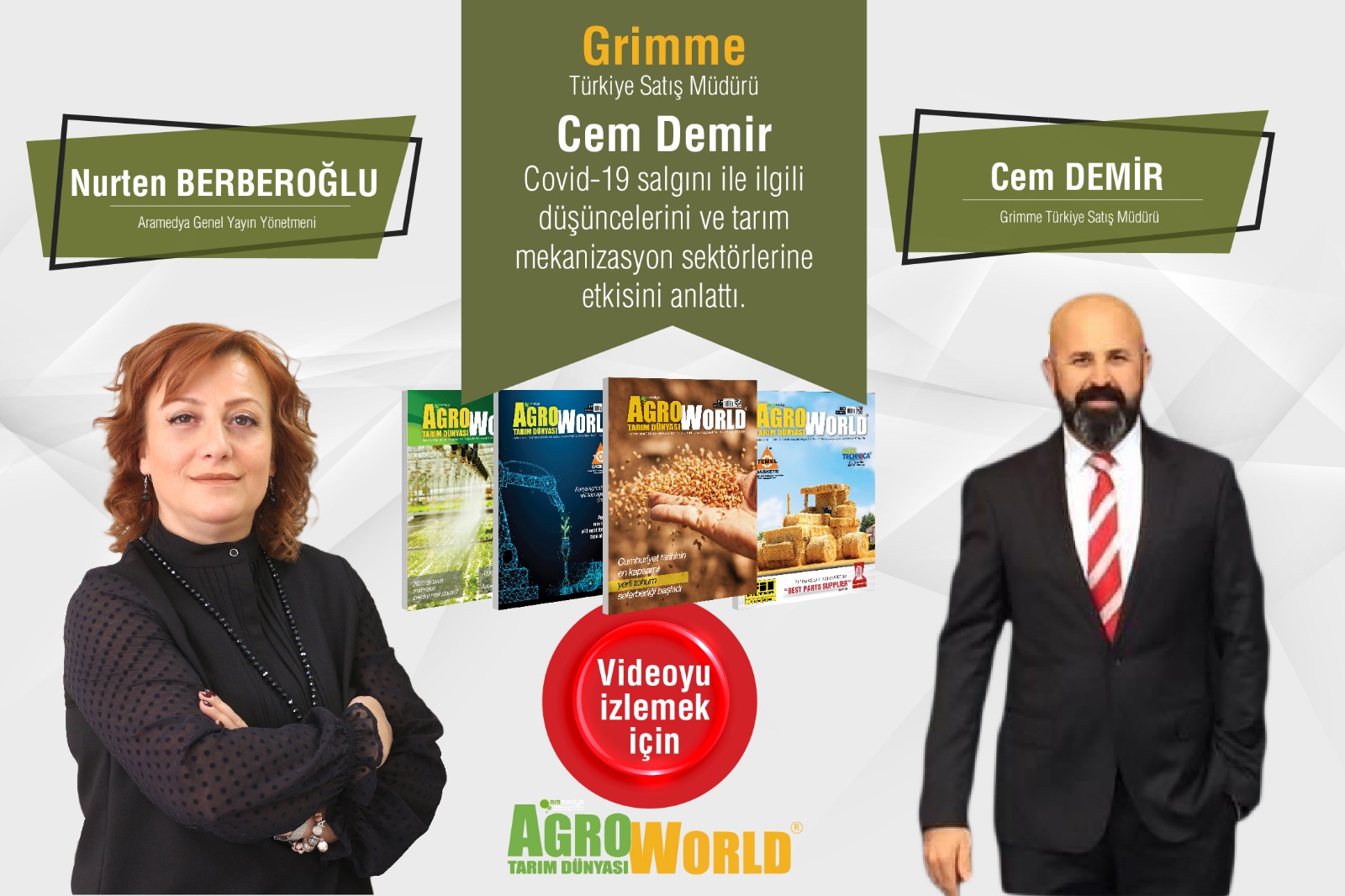 Grimme Türkiye Satış Müdürü Cem Demir, Covid-19 salgını ile ilgili ...