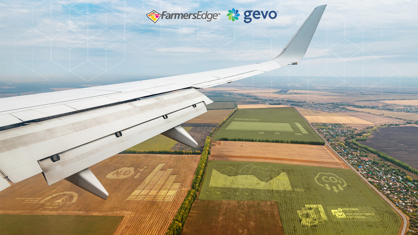 Climate-Smart Farm-to-Flight project from Farmers Edge and Gevo